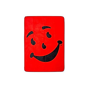 Kool-Aid Man Plush Throw Blanket | Cozy Sherpa Wrap Covering for Sofa, Bed | Super Soft Lightweight Fleece Blanket | Geeky Home Decor | 45 x 60 Inches