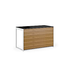 BDI Sequel 6108 Compact Desk Back Panel, Natural Walnut Wood