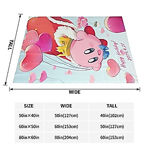 Cute Cartoon Gaming Throw Blanket Kawaii Anime Blanket Fuzzy Cozy Warm Flannel Fleece Blankets Gift for Kids and Adults Home Decor Manga Bedding Couch Living Room All Season 40"x50"