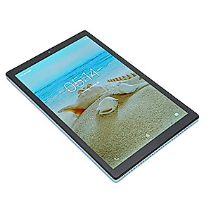 Honio 10 Inch Tablet, Kids Tablet 8 Core CPU 5GWIFI Blue 100‑240V (US Plug)