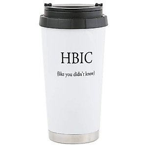 CafePress HBIC Travel Mug Stainless Steel Travel Mug, Insulated 20 oz. Coffee Tumbler