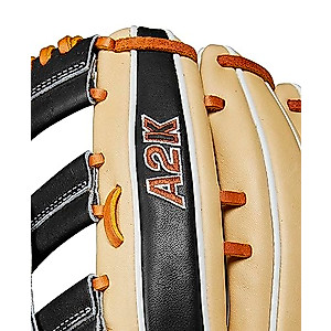 Wilson 2024 A2K 1810 12.75” Outfield Baseball Glove - Left Hand Throw, Blonde/Black/Saddle Tan