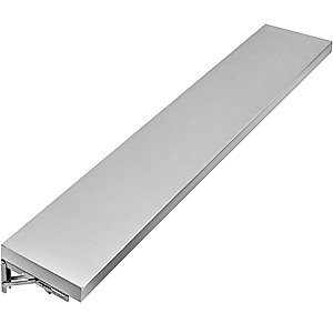 Happybuy Concession Shelf 70.8L x 11.4W Inch with Stainless Steel Frame and Surface Board for Food Trailer Serving Window