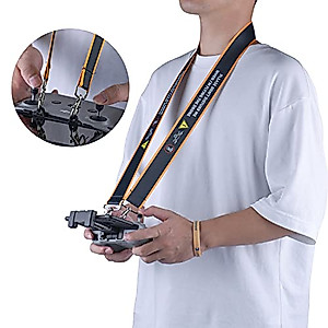 HeiyRC Dual Hooks Neck Strap for DJI AIR 3/Mini 2/Air 2S/Mavic 3/Air 2/Mini 3 Pro Remote Controller Anti-Fall Lanyard Mount (Please Don't Disturb Me When I'm Flying The Drone)