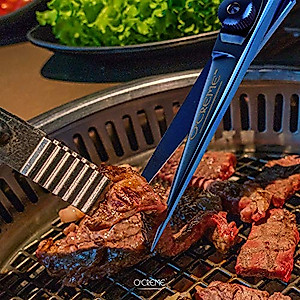 O'Creme Super Sharp Chef Scissors All Stainless Steel Snips Garnishing Tool (Rose Gold)