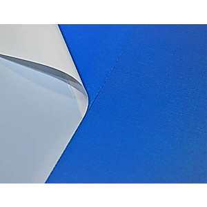 USA Fabric Store Process Blue Adhesive Poly Pro Twill Jersey Sportswear Apparel Applique Craft Fabric 50" Wide by The Yard