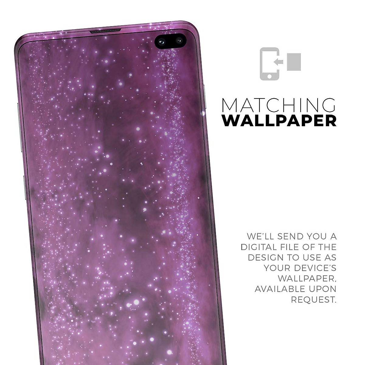 DesignSkinz Glowing Hot Pink V2 Orbs of Light Protective Vinyl Decal Wrap Skin Cover Compatible with The Samsung Galaxy S20 (Screen Trim & Back Glass Skin)