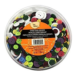 Bucket of Assorted Buttons by Bead Landing