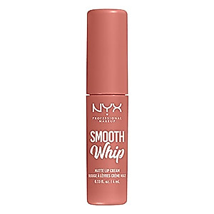 NYX PROFESSIONAL MAKEUP Smooth Whip Matte Lip Cream, Long Lasting, Moisturizing, Vegan Liquid Lipstick - Cheeks (Soft Pinky Nude)