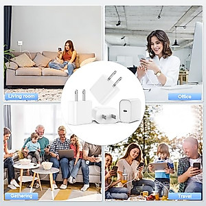 for iPhone Charger Fast Charging MFi Certified USB C for iPhone Charger Block with iPhone Charging Cord 4Pack USBC Lightning Cables for iPhone 14/13/12/11/X/SE/8/7/Pro Max/Pro/Mini/Plus
