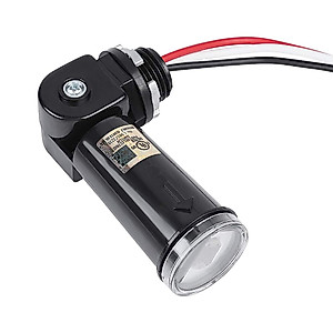 Sonew Photoelectric Switch Sensor 120V Photocell Dusk to Dawn Button Photo Control Eye Switch Flush Mount