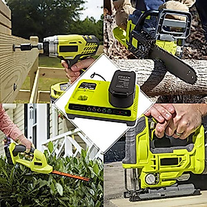 Fancy Buying 2Port P117 Dual Chemistry 18V Replacement Battery Charger for Ryobi 18V Battery ONE+ P117 P118 for Ryobi 18V Max Lithium NiCd Battery P100 P102 P103 P105 P107 P108 Ryobi Fast Charger