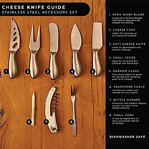 Premium Rectangular Charcuterie Board Cheese Board Set: Acacia Wood, Stainless Steel Knives - Christmas Gifts for Women, House Warming Gifts Ideas, New Home, Wedding Gifts for Couple, Bridal Shower