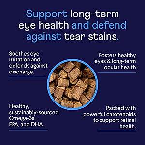 Finn Vision & Tear Stain Support for Dogs - Lutein, Beta-Carotene, and Tear Stain Defense