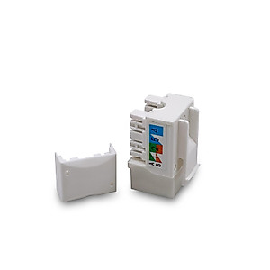 (10-Pack) Cat6 Keystone Jack - [UL LISTED] - Ethernet Wall Jack - Wall Cat6 - Cat6 Network Coupler - Keystone Jack - Cat5/5e/6 compatible - Cat6 Network Coupler