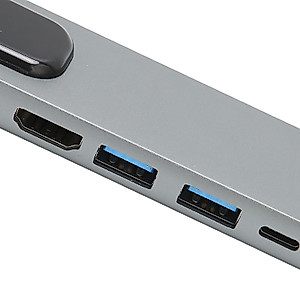 USB C Hub, 5 in 1 USB Adapter USB C to HDMI Multiport Adapter Laptop Docking Station with RJ45 Gigabit Ethernet, 4K HDMI, USB2.0, USB1.0, 100W PD