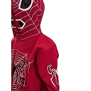 Passec Women Y2K Zip Up Hoodie Spider Web Graphic Print Oversized Sweatshirt Skeleton Jackets Aesthetic Gothic Streetwear