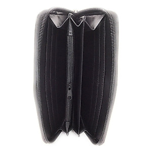 Texas West Rhinestone Embroidered Metal Skull Leather Womens Concealed Carry Handbag With Matching Wallet 6 colors (Black)