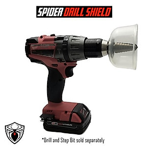 Spider Drill Shield [3/8" Core] - Perfect for Step Bits & Helps Prevents Injuries! (Part #:SSP-ACC-DRILLSHIELD-038) Security ($29.96 MSRP)