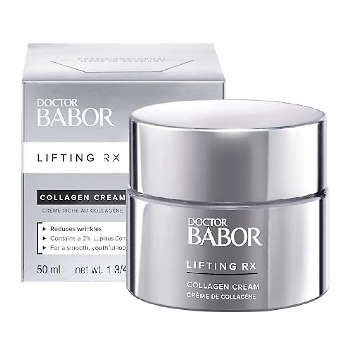 BABOR DOCTOR Lifting Rx Collagen Cream, Anti Aging Night Cream, Plumping & Firming, Reduce Appearance of Fine Lines & Wrinkles with Hyaluronic Acid, Squalene & Collagen, 1.7 oz
