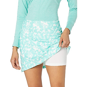 adidas Golf Women's Ultimate365 Primegreen Golf Skort, White/Green, Extra Large