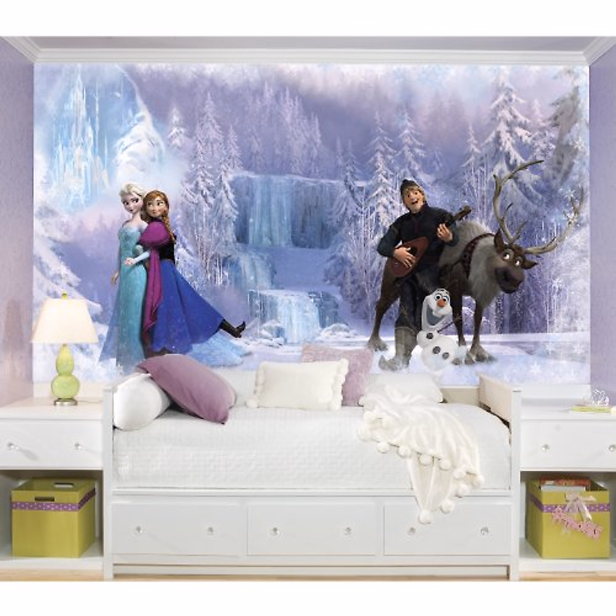 RoomMates JL1321M Disney Frozen Spray and Stick Removable Wall Mural - 10.5 x 6 ft.
