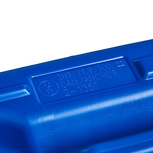 Hudson Exchange 2.5 Gallon (10 Liter) Handled Container with Cap, HDPE, Blue, 4 Pack