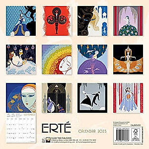 Erté Wall Calendar 2023 (Art Calendar)