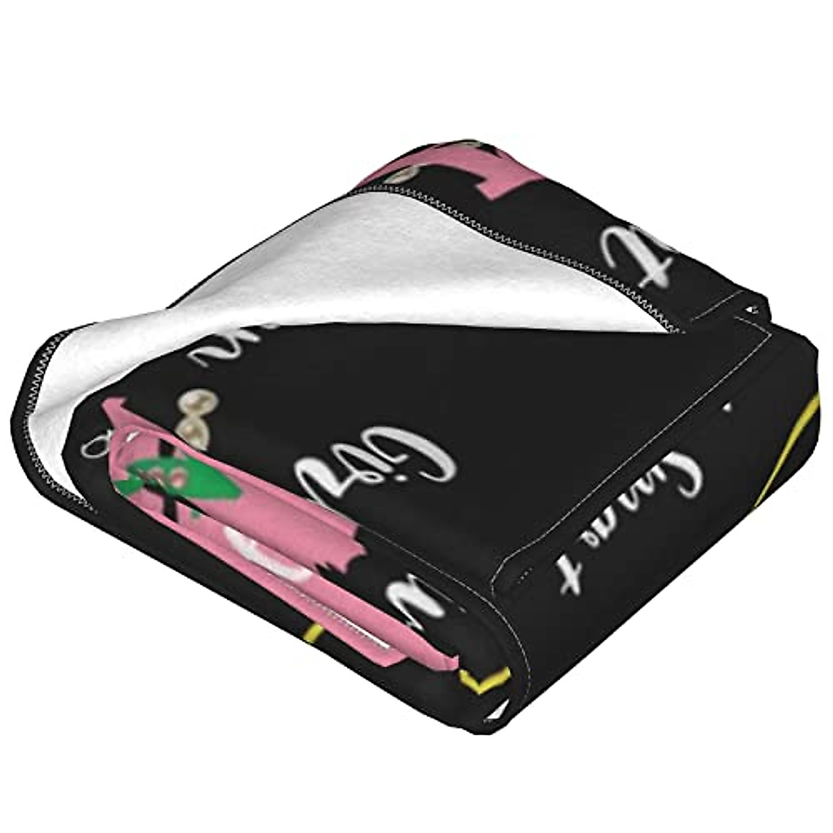 Super Soft Women's Blanket, Pink Sorority Gift for Women Plush Blanket for Sofa, Bedroom, Couch, Living Room, 50" x 60" inches.