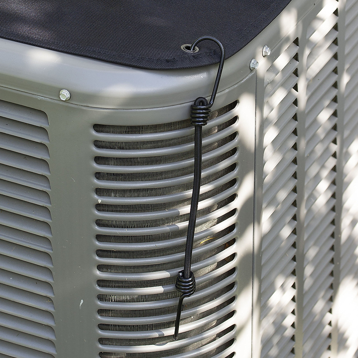 AnyWeather Central Air Conditioner Outdoor Cover – Window, Wall, Outside AC Unit Top Covers, Black