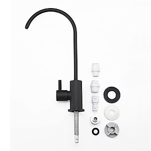 Kablle Drinking Water Faucet, Reverse Osmosis Faucet, Water Filtration Faucet, Drinking Water Purifier Faucet, Matte Black, B07