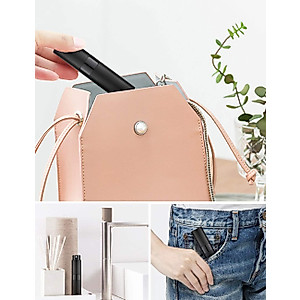 Lisapack 8ML Atomizer Perfume Spray Bottle for Travel, Empty Refillable Cologne Dispenser, Portable Sprayer (Matte Black)