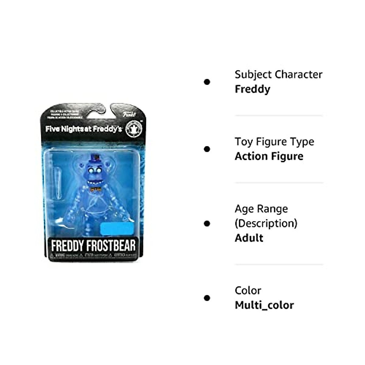 Five Nights at Freddy's Articulated Freddy Frostbear Action Figure, 5 Inch