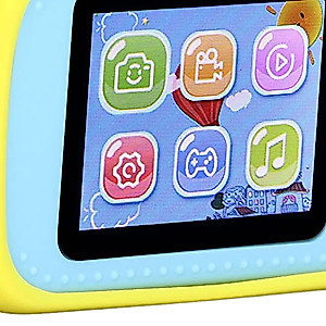 Tgoon Kid Video Camera, Children Camera Digital Rechargeable 2 Inch Display for Outdoor Activity(Yellow)