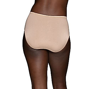 Vanity Fair Women's Illumination Hi Cut Panties (Regular & Plus Size), Rose Beige, 8