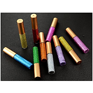 Quxunzzz Liquid Glitter Eyeshadow, Metallic Glitter Shimmer Eye Shadow, Waterproof, Long Lasting, Quick-Drying, Sparkling Eye Shadow, 09