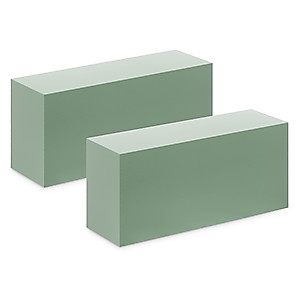 FloraCraft Floral Desert DryFōM 2 Piece Brick 2.6 Inch x 3.4 Inch x 7.8 Inch Green