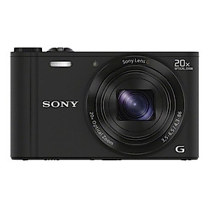 Sony DSC-WX300/B 18.2 MP Digital Camera with 20x Optical Image Stabilized Zoom and 3-Inch LCD (Black)