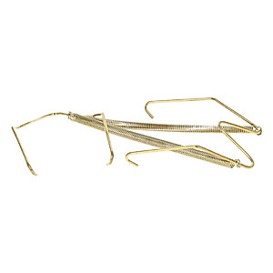 Bettomshin 1PCS Plate Hanger 13.98" W Type Stainless Steel Plate Hangers Invisible Wall Hooks for Walls Compatible Decorative Plates Hooks Dish Diaplay Holder Golden