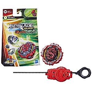 Beyblade Burst QuadDrive Wrath Cobra C7 Spinning Top Starter Pack - Defense/Attack Type Battling Game with Launcher, Toy for Kids