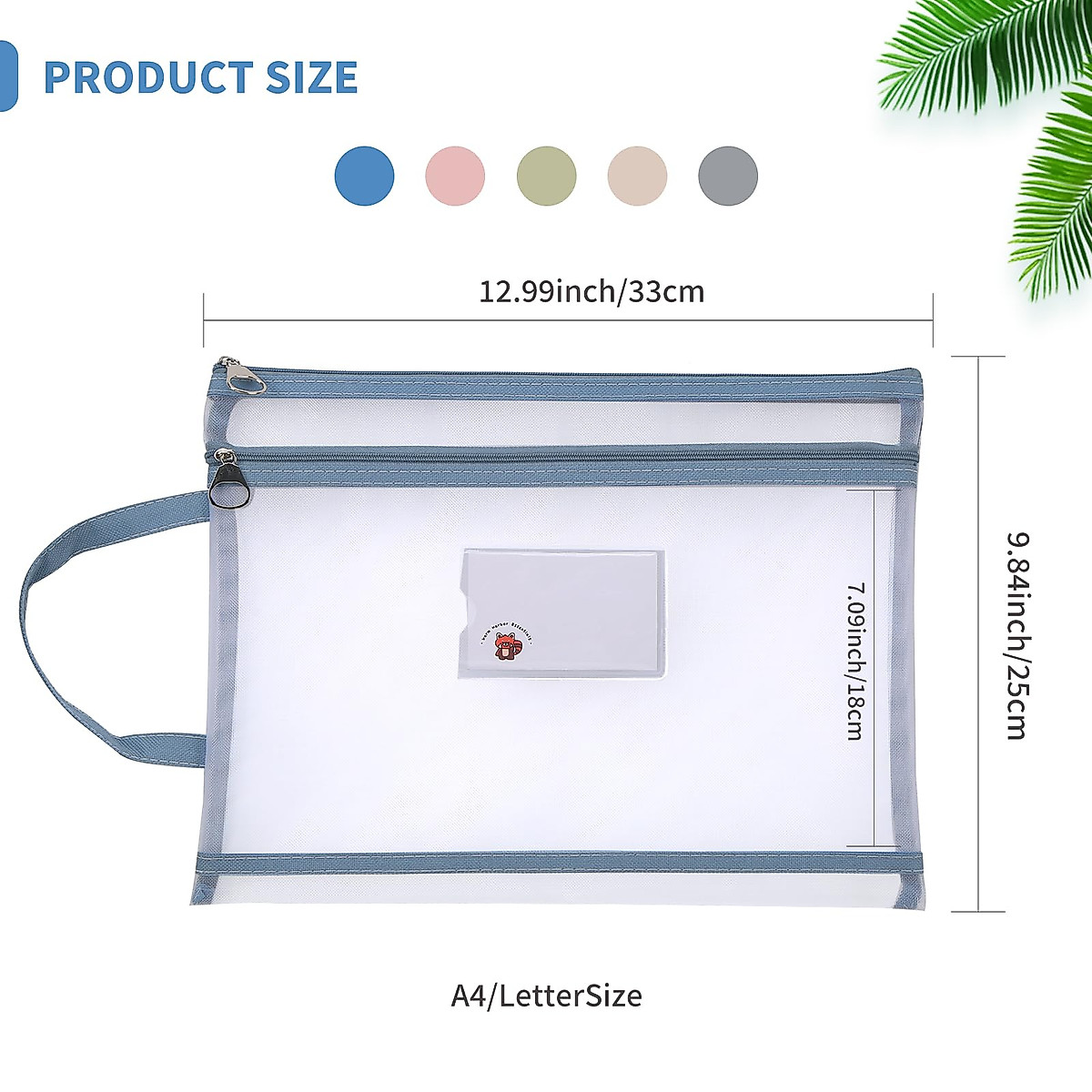 10 Pack Double-Layer Mesh Zipper Pouch Bags, Board Games Storage Zipper Pouch, Puzzle Storage Mesh Bags with Zipper, Nylon Games Bags with Handle for School, Office, Home and Travel.