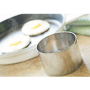 Fox Run Rosti/Egg Ring Molds, 3.5 x 3.5 x 2.5 inches, Metallic