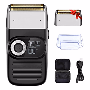 Head Shaver for Bald Men,2 in 1 Electric Shaver for Men, 3-Speed Adjustable Clippers for Men,Washable Foil Shaver with LCD Display,Professional Beard Trimmer with Replacement Blade