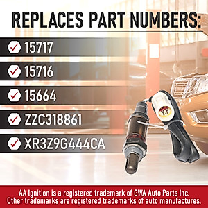 Replacement Oxygen Sensor - Replaces 15717, 15716, ZZC318861, XR3Z9G444CA - Compatible with Ford, Lincoln, Mercury & Mazda - Ranger, Mustang, Expedition, Explorer, Escape, F150, Tribute