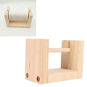 Crochet Yarn Holder, Solidwood Yarn Ball Holder Widely Used Easy Assembly Rotatable for Knitting