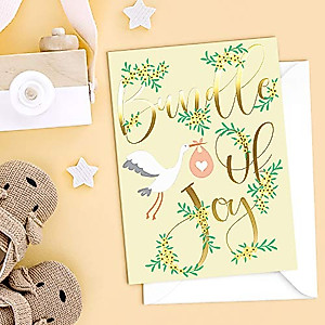 Sweetzer & Orange Unisex Baby Shower Card Girl and Boy Pack. Set of 24 Boxed Greeting Cards and Envelopes. Baby Shower Cards for Girl and Baby Shower Cards for Boy. 4x5.5” New Baby Card Note Cards