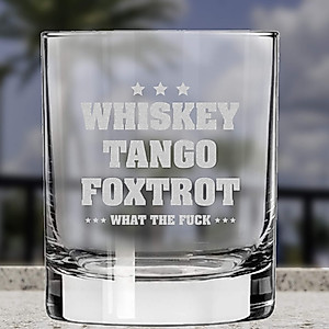 Lucky Shot Tumbler Whiskey Scotch Glass 11 oz. | Novelty Old Fashioned Whiskey Glasses | Classic Lowball Rocks Glass | Funny Gift Glassware