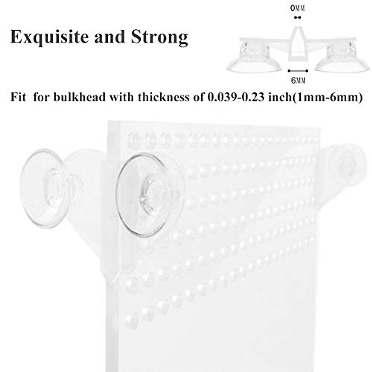 JZMYXA Aquarium Fish Tank Divider Suction Cup, 4 Pieces