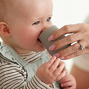 numnum Silicone Baby Cup for Infant, 4+ months, & Toddler - 2oz Non-Slip & Easy To Grip Training Cups - Perfect for Little Tiny Hands of Babies To Develop Drinking & Self Feeding Skills