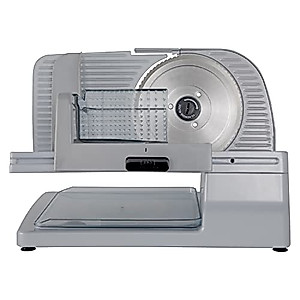 Chef'sChoice 615A Electric Meat Slicer Features Precision thickness Control & Tilted Food Carriage For Fast & Efficient Slicing with Removable Blade for Easy Clean, 7-Inch, Silver